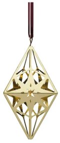 Vánoční ozdoba Harlequin Rhombe Gold 11,3 cm Rosendahl