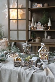 Perníkový vláček se světýlky Gingerbread Noël LED - 26*8*11 cm