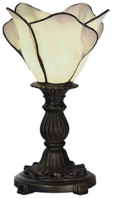 Stolní lampa 5LL-6099N, krémová, ve stylu Tiffany