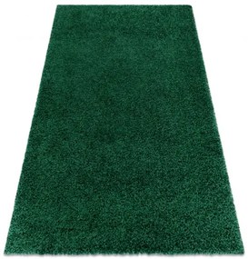 Kusový koberec jednobarevný SOFFI shaggy 5cm zelený Rozměr: 70x300 cm