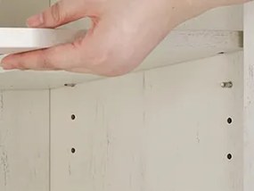 Skříňka pod umyvadlo Ronja 60 cm rustikální bílá