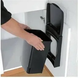 Brabantia Vestavný koš 10 L černá / plast / 33 x 25.7. x 21 cm