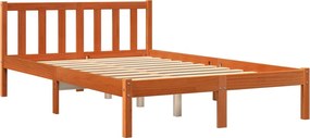 vidaXL Rám postele voskově hnědý 120 x 200 cm masivní borovice [844808]