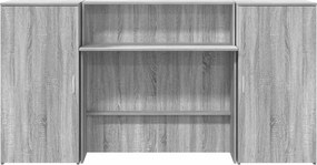 Recepční stůl hnědý dub 200x50x103,5 cm kompozitní dřevo 3324219