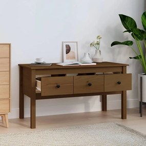 Konferenční Stolek Medově Hnědý 102X49X55 Cm Masivní Borovice - Přírodní