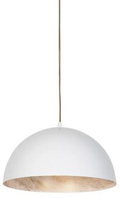 Industriální závěsná lampa bílá se zlatem 35 cm - Magna Eco