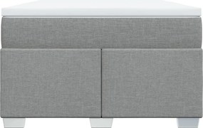 Box spring postel s matrací světle šedá 120x190 cm textil 3285116