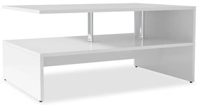 Konferenční stolek dřevotříska 90x59x42 cm bílá - Default Title