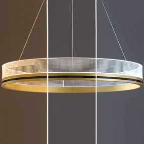 Toolight, LED závěsné svítidlo 40cm APP1189-CP, zlatá, OSW-40019