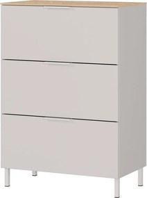 Krémová matná skříňka 68x98x40 cm Savoca – Germania