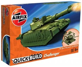 Airfix Quick Bulid J6022 Challenger Tank, Zelený