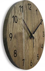 Minimalistické dubové nástěnné hodiny, tichý quartzový pohon, moderní dekorace I SENTOP MAS002-akcia20