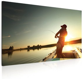 Malvis ® Obraz Rybaření na jezeru Velikost (šířka x výška): 100x60 cm