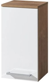 EBS Pure Skříňka horní 63x33 cm, bílá/dub Ribbeck, pravá S_PUREH33RP
