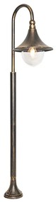 Klasická venkovní lucerna starožitná zlatá 125 cm IP44 - Daphne