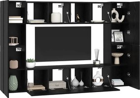 Sestava TV skříněk 8 ks Černý dub Kompozitní dřevo 3393376