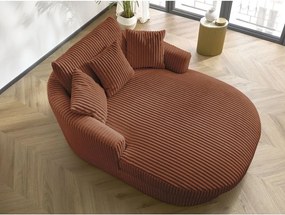 Oranžové manšestrové křeslo Belem – Bobochic Paris