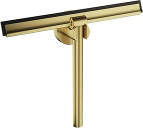 OMNIRES Uni - Stěrka na sklo s držákem, kartáčovaná mosaz UN10910BSB