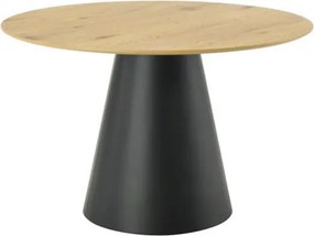 XXXLutz JÍDELNÍ STŮL, černá, barvy dubu, 120/120/75 cm P & B - Jídelní stoly - 000572043802