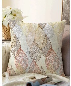 Povlak na polštář s příměsí bavlny Minimalist Cushion Covers Oriental Leaf, 55 x 55 cm