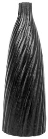 Pálená hlína Dekorativní váza 45 Černá Stříbrná FLORENTIA Beliani