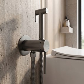 Rea Clif Foss, podomítková bidetová baterie, titanová, REA-B1490