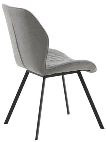 Jídelní židle Gemma, 2ks, šedá, S50xD63xV90