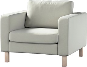 Potah na křeslo IKEA Karlstad, krátký barva zelená látka sametová