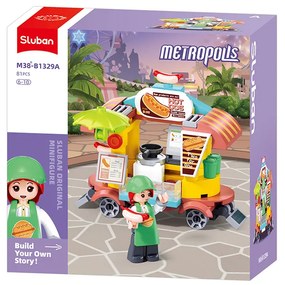Sluban Metropolis M38-B1329A Hot dog vůz