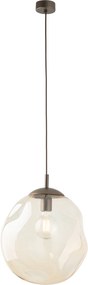 TK Lighting Hnědý závěsný lustr Lava 350mm pro žárovku E27 TK11324