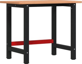 Pracovní stůl 100x60x81,5 cm masivní bukové dřevo obdélníkový 3309662