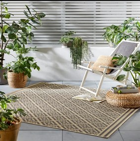 Flair Rugs koberce Kusový koberec Florence Alfresco Moretti Beige/Anthracite čtverec ROZMĚR: 200x200