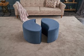 Atelier del Sofa Taburet Alis Puf - Blue, Modrá