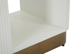 Noční stolek Tolosa 48 cm bílý/jasan