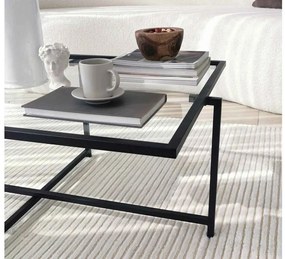 Designový konferenční stolek Vallerie 94 cm černý