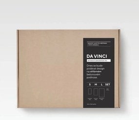 ODLITO Betonový tác Da Vinci – grafit (černá) – velikost S
