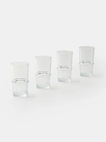 Sinsay - Sada sklenic s rýhováním 4 pack - clear