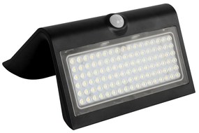 Exteriérové ​​solární nástěnné LED svítidlo Butterfly, 1x LED 6,8w, černá, pohybový senzor