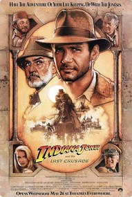 Plechová cedule Indiana Jones Velikost: A4 (30 x 20 cm)
