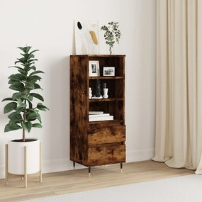 Skříň highboard kouřový dub 40 x 36 x 110 cm kompozitní dřevo - Default Title