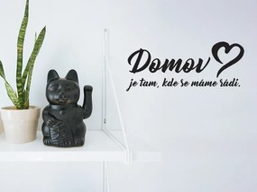 Domov je tam samolepka na zeď 100 x 42 cm