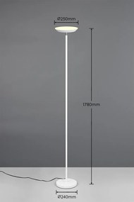 Bílá LED stojací lampa (výška 178 cm) Specter – Reality