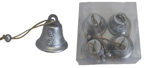 Zvonky kovové, 4ks K2916-28 - dia 4 x 4 cm