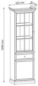 Obývací stěna LUCCA b | 3 díly | sestava D | 272,3 cm | bílá