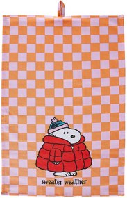 PEANUTS Utěrka "Sweater Weather" - oranžová/růžová