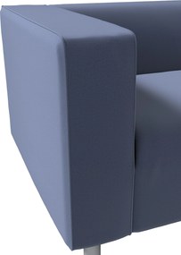 Potah na pohovku IKEA  Klippan 2-místná barva tmavě modrá látka sametová