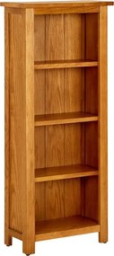 vidaXL Knihovna se 4 policemi 45 x 22 x 110 cm masivní dubové dřevo [331740]