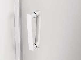 Sanswiss CADURA CA13 jednokřídlé sprchové dveře 110 cm Profil: Bílá, Sklo: Hladké čiré