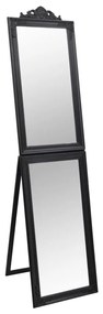 351531 vidaXL Volně stojící zrcadlo černé 50 x 200 cm
