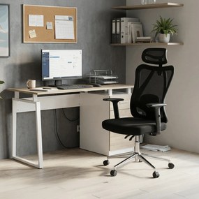 Kancelářská židle FLEXIWORK - síťovina, černá